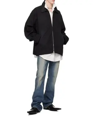 Balenciaga Bb Garderobe Embroidered Zipped Jacket