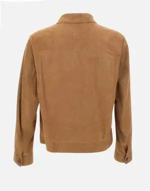 Hugo Boss Perforated Suede Button-up Jacket