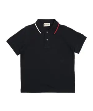 Moncler Short Sleeved Polo Shirt - Navy Blue