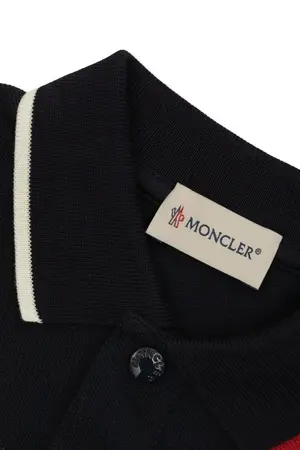 Moncler Short Sleeved Polo Shirt - Navy Blue