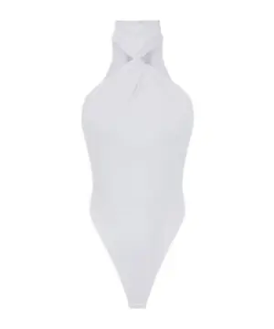 Elisabetta Franchi Twisted-neckline Bodysuit