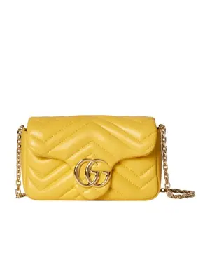 Gucci Gg Marmont Mini Bag - Yellow
