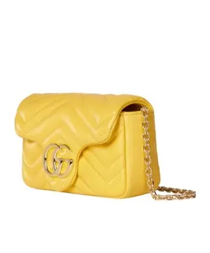 Gucci Gg Marmont Mini Bag - Yellow