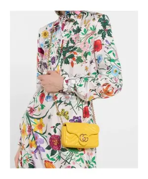 Gucci Gg Marmont Mini Bag - Yellow