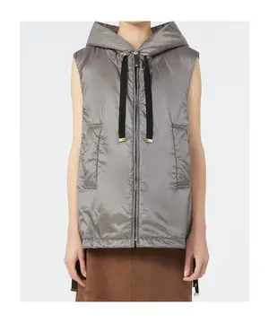 Max Mara Greengo Hooded Gilet - Dark Gray