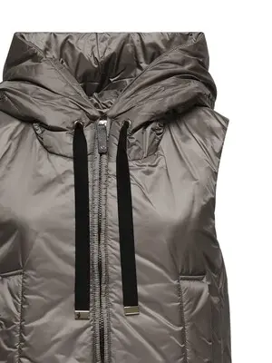 Max Mara Greengo Hooded Gilet - Dark Gray