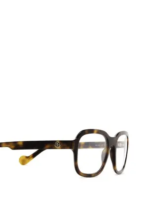 Moncler Square Frame Glasses - Black