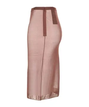 Saint Laurent Pencil Skirt With Side Zippers