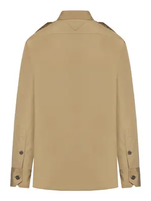 Prada Long-sleeved Button-up Shirt - Nude