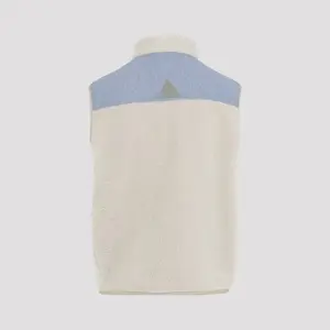Moncler Logo-patch Button-up Gilet - Light Beige