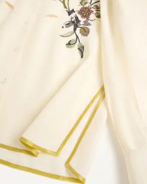 Valentino Garavani Embroidered Band Collar Shirt