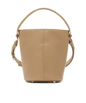 MAISON MARGIELA Leather Bucket Bag - Camel-colored