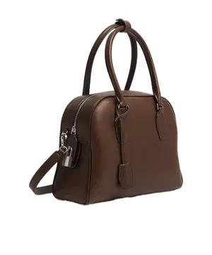 THE ROW India 10 Saddle Leather Top Handle Bag - Red