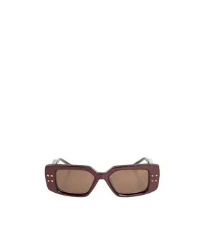 Valentino Garavani Rectangular Frame Sunglasses - Brown