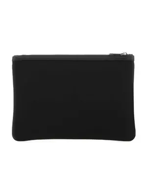 Dolce & Gabbana Logo Plaque Zip-up Clutch Bag