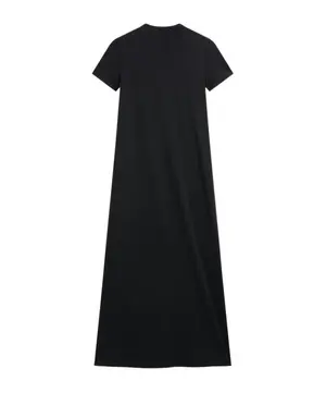 THE FRANKIE SHOP Maxi Dress With Round Neck And Short Sleeves