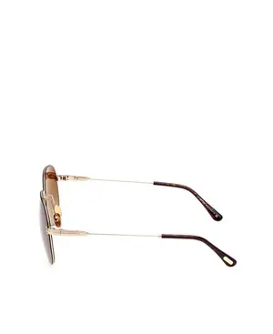 TOM FORD Oval Frame Sunglasses