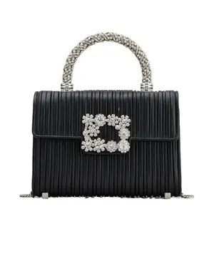 ROGER VIVIER Jewel Efflorescence Mini Bag In Leather