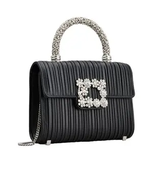 ROGER VIVIER Jewel Efflorescence Mini Bag In Leather