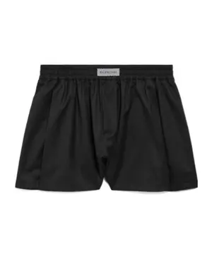 Balenciaga A-line Boxer Shorts - Black