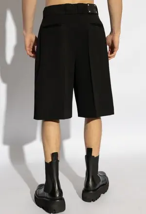 Alexander McQueen High Waist Wide-leg Shorts