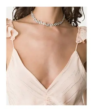 FORTE_FORTE Ruffled-sleeve V-neck Maxi Dress - Nude