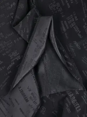MAISON MARGIELA Asymmetrical Cowl Neck Top - Anthracite