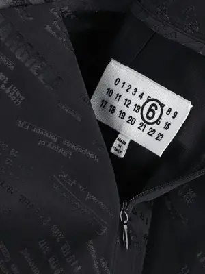 MAISON MARGIELA Asymmetrical Cowl Neck Top - Anthracite