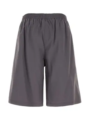 Balenciaga Logo Embroidered Shorts