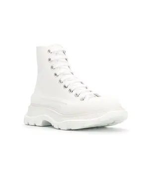 Alexander McQueen Tread Slick Boots - White
