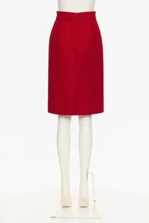 Valentino Garavani Wool Tweed Midi Skirt
