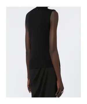 Sportmax Sleeveless Turtleneck Fine Wool Jumper