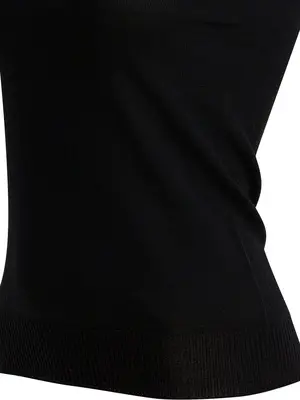 Sportmax Sleeveless Turtleneck Fine Wool Jumper - Black