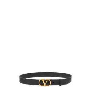 Valentino Garavani 30mm Vlogo Signature Leather Belt
