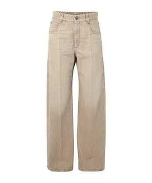 Brunello Cucinelli Belt Loop Jeans - Nude