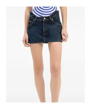 JEAN PAUL GAULTIER Denim Midi Skirt