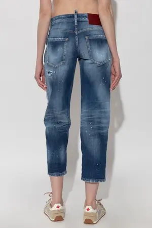 Dsquared2 Jenna Distressed Jeans - Blue