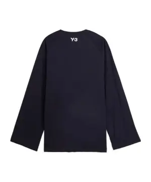 Y3 Raw Edge 3-stripes Long Sleeve T-shirt