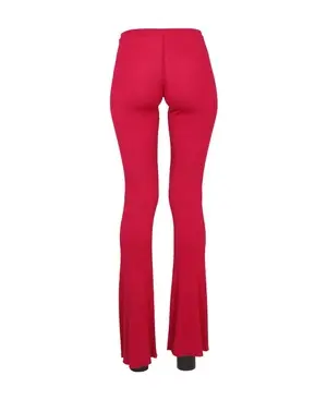 Dsquared2 Ribbed Knit Fla Trousers - Red