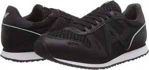 Emporio Armani Lace Up Sneakers - Black