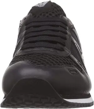 Emporio Armani Lace Up Sneakers - Black