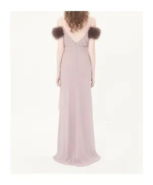 Valentino Garavani Strappy Dress With Pleated Design And Bow Detail