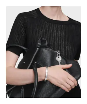 MAISON MARGIELA Logo Reference Cuff Bracelet