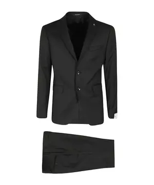 Tagliatore Wool Two-piece Suit - Black