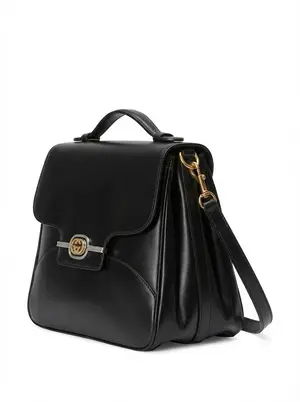 Gucci Logo Detail Handbag - Black