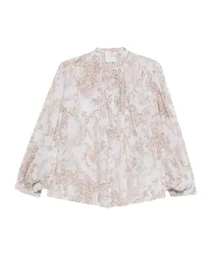 FORTE_FORTE Printed Long Sleeve Shirt - Pink