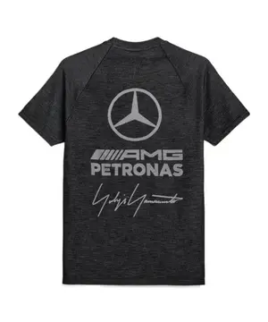 Y3 Mercedes Amg Petronas Logo T-shirt - Black/light Gray
