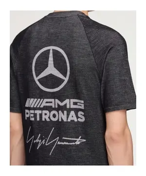 Y3 Mercedes Amg Petronas Logo T-shirt - Black/light Gray