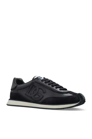 Dolce & Gabbana Logo Patch Cushion Sneakers - Navy Blue