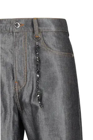 DARKPARK Chain Detail Wide-leg Pants